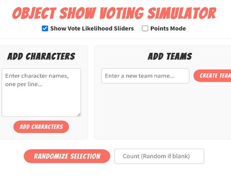 Object Show Voting Simulator - Play Online Object Show Voting Simulator ...